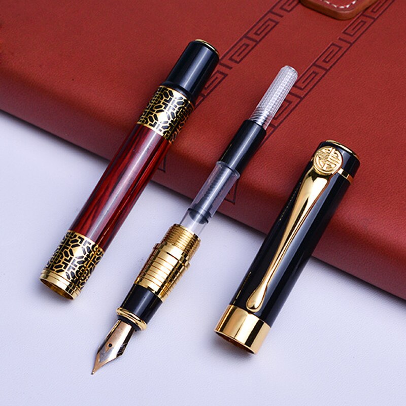 Vintage Luxury Fountain Pen Classical Wood Grain B... – Grandado