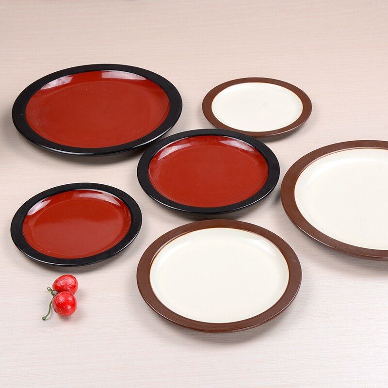 A5 melamine imitation porcelain flat plate plastic... – Grandado