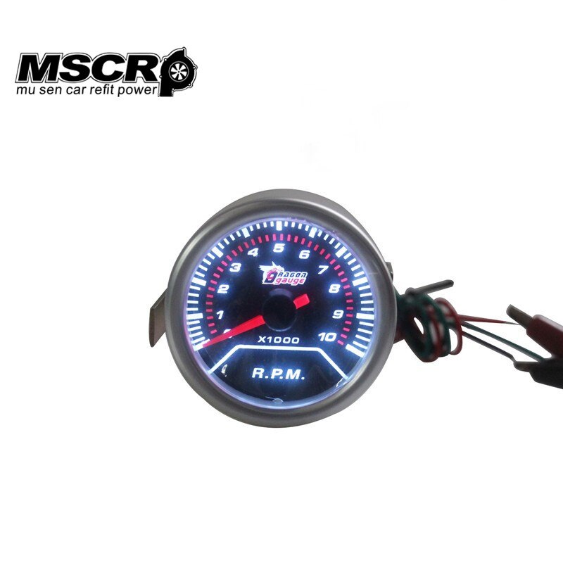 Toerenteller Auto Gauge 2 "52 Mm 0 ~ 10000 Rpm Tac... – Grandado