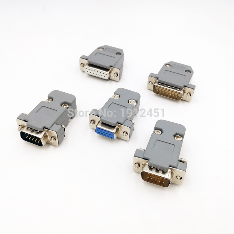 DB15 data cable connector plug VGA Plug 3 row D ty... – Grandado