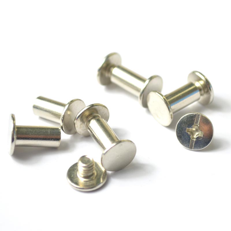 10PCS Nickel Binding Chicago Screws Nail Rivets Ph... – Vicedeal