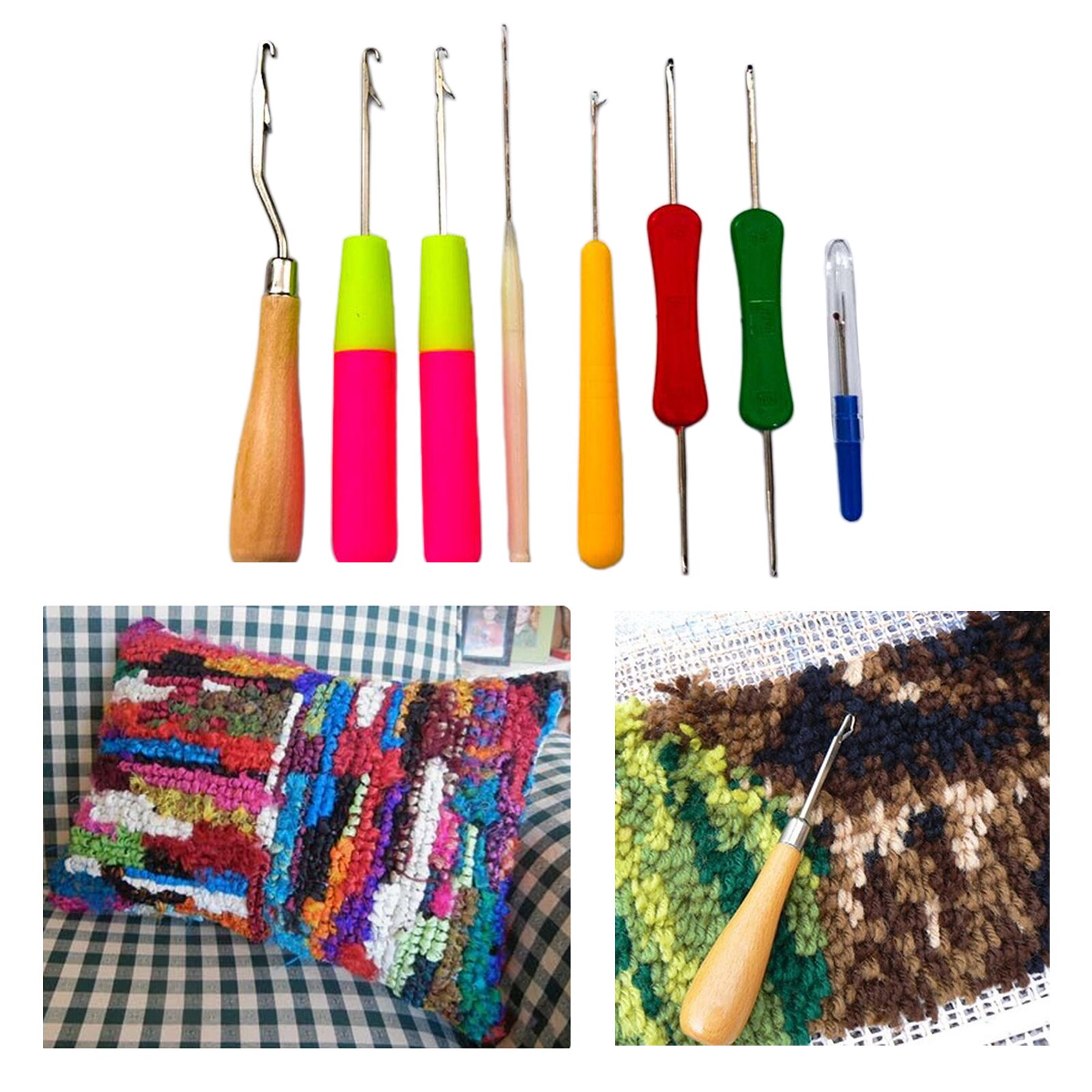 Crochet Hook Stitch Rug Making Seam Ripper Braids ... – Grandado