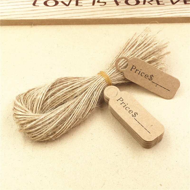 100 stks/partij + 100 Strings Retro Fles Vorm Kraf... – Grandado