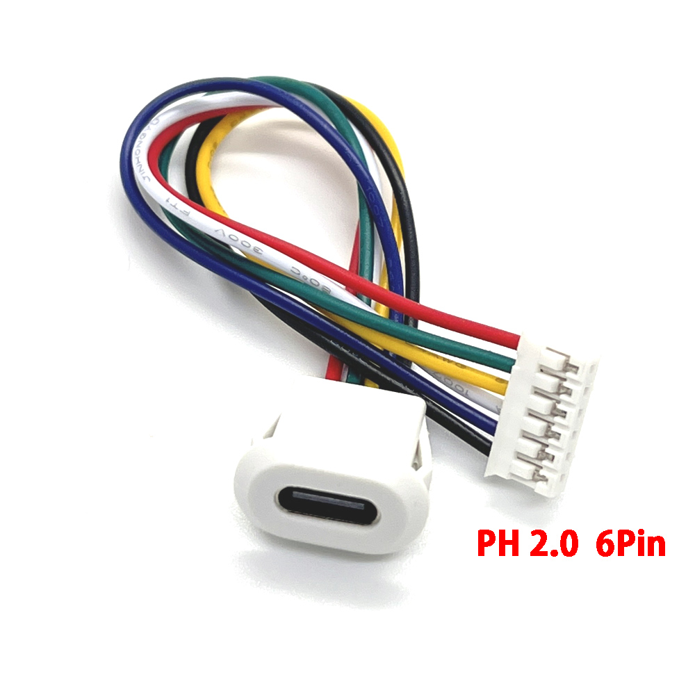 Conector de puerto de carga USB 2,0 hembra, 2 pine... – Grandado