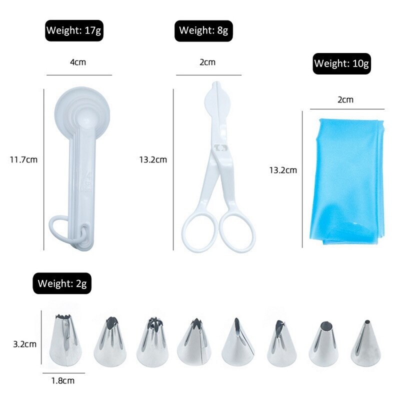 33/13Pcs Pastry Nozzles Cake Decorating Tools Bake... – Grandado