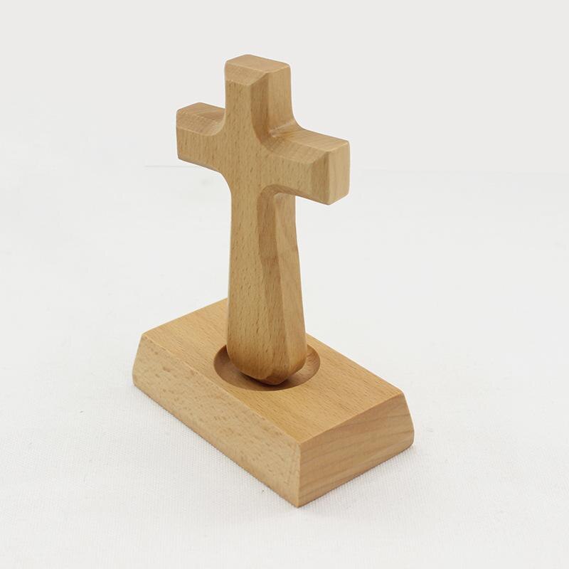 Cross ornaments solid wood christian catholic cros... – Grandado