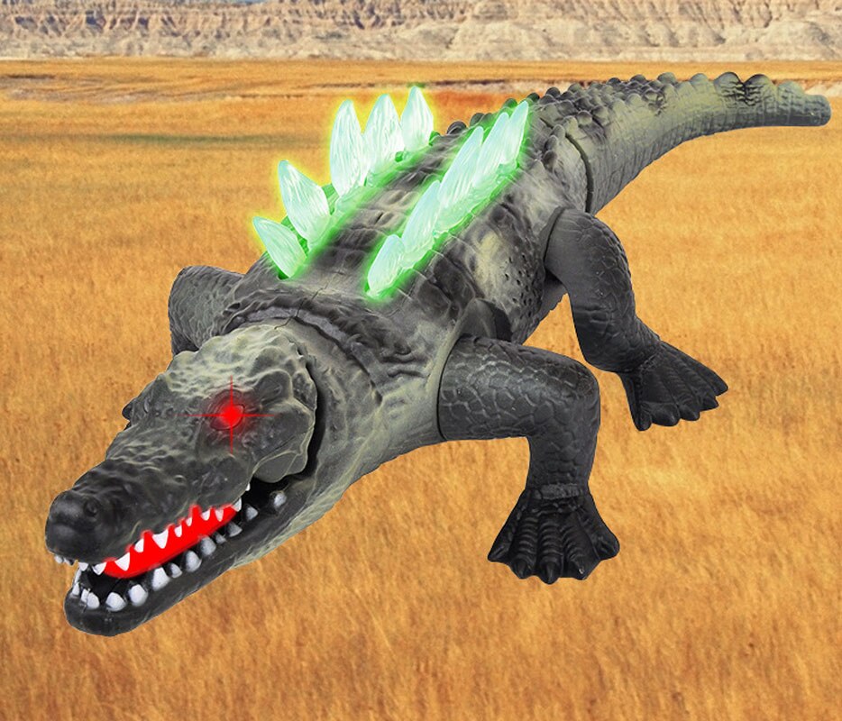 Electric Crawling Crocodile Toy Flashing with Soun... – Grandado