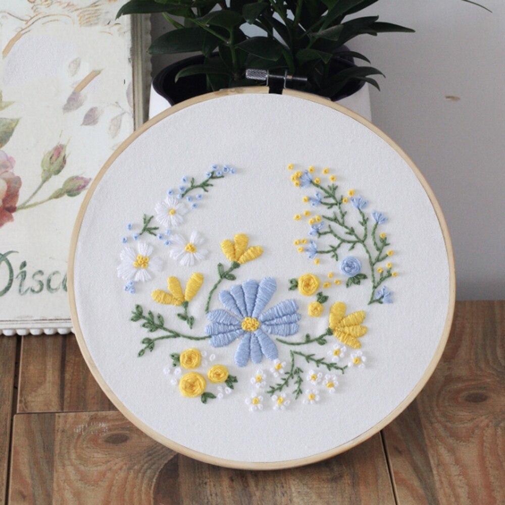 DIY Embroidery Flower Handwork Needlework for Begi... – Grandado