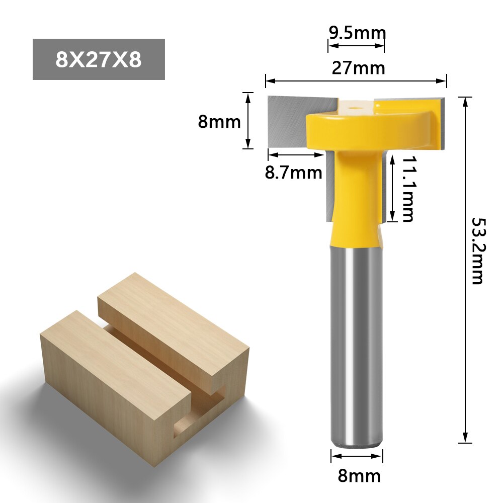 1Pcs Top T-Slot & T-Track Steken Router Bit - ... – Grandado