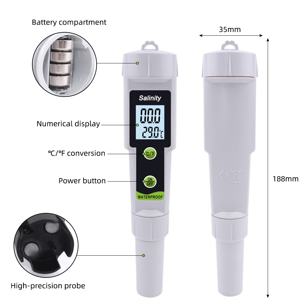 Yieryi-Medidor de salinidad Digital tipo bolígrafo... – Grandado