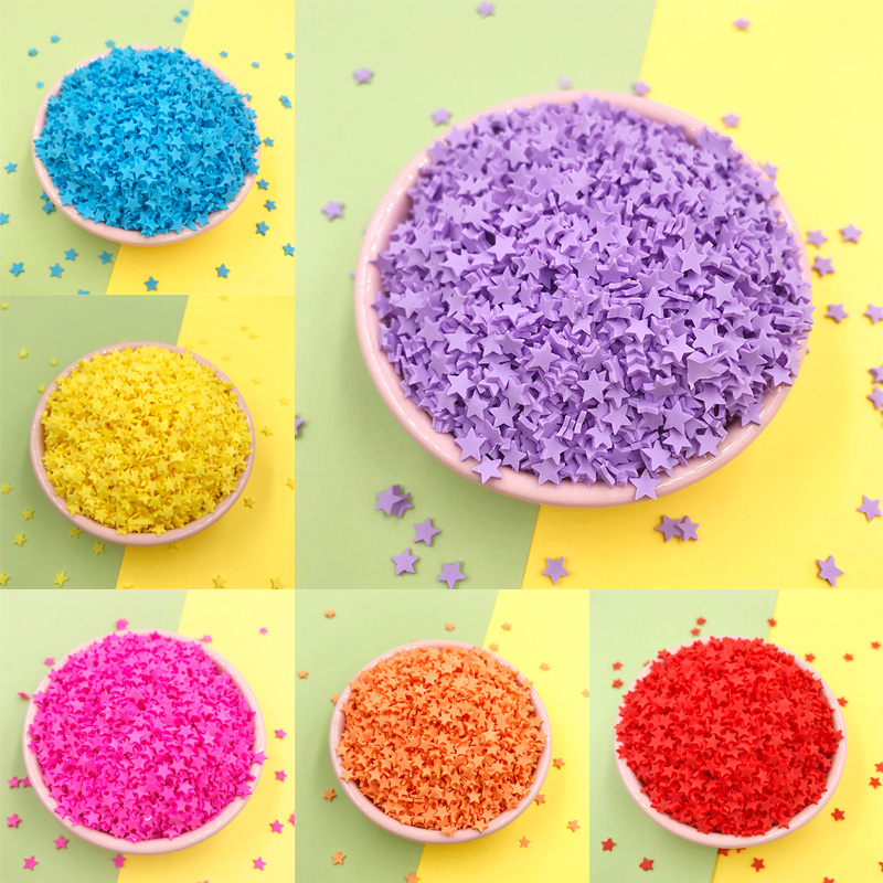 100g Star Shape Polymer Clay Sprinkles for Crafts ... – Vicedeal