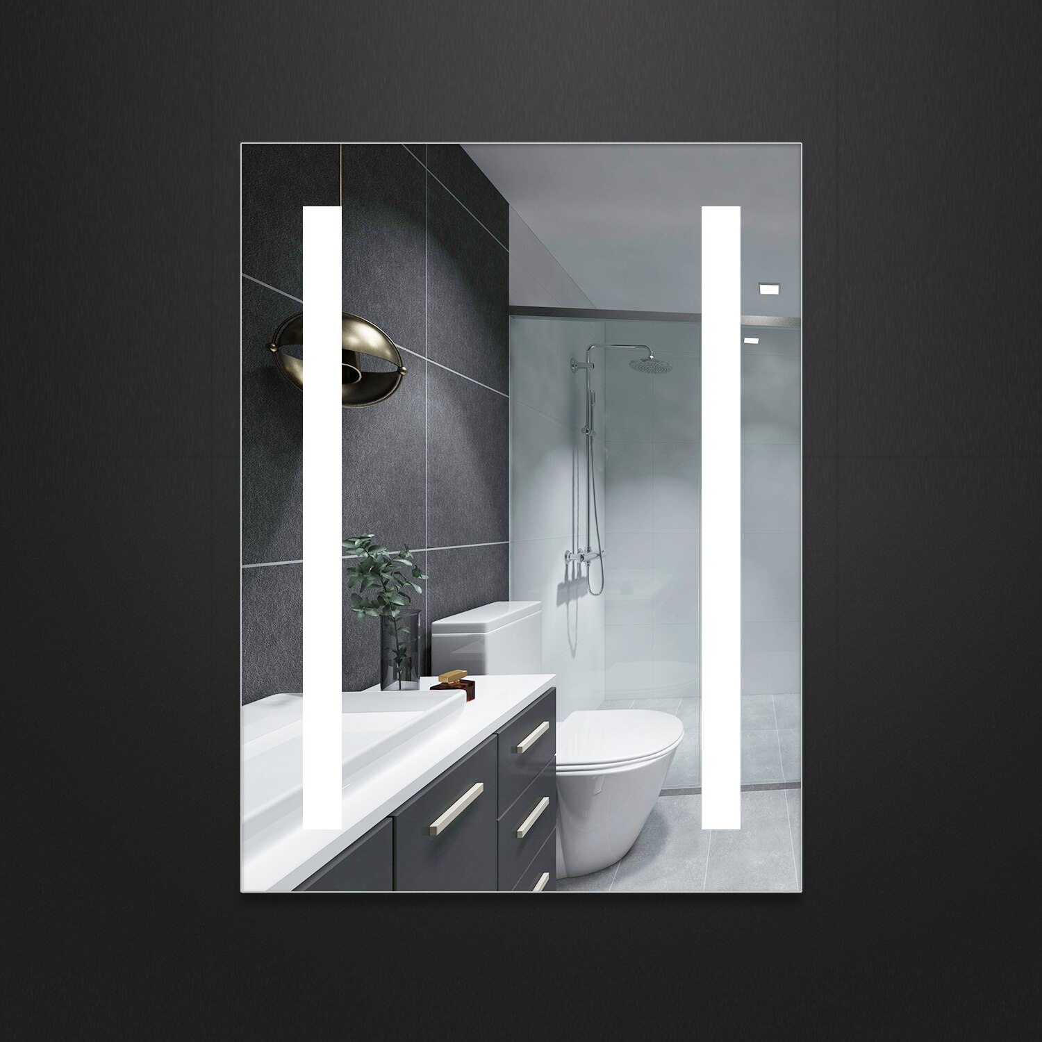 LED Bathroom Mirror Wall Bathroom Mirror Bathroom ... – Grandado
