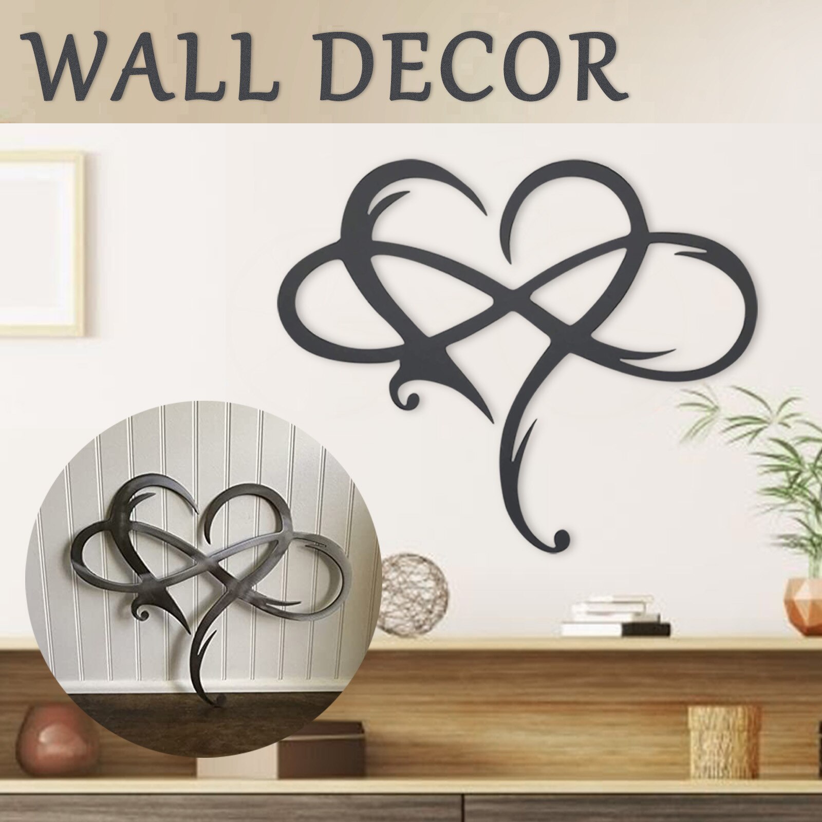 40 # Liefde Muur Teken Art Metal Muur Hanger Leuke... – Grandado