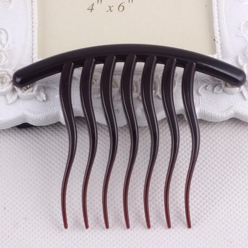 Wavy tooth seven teeth resin board hair comb inser... – Grandado