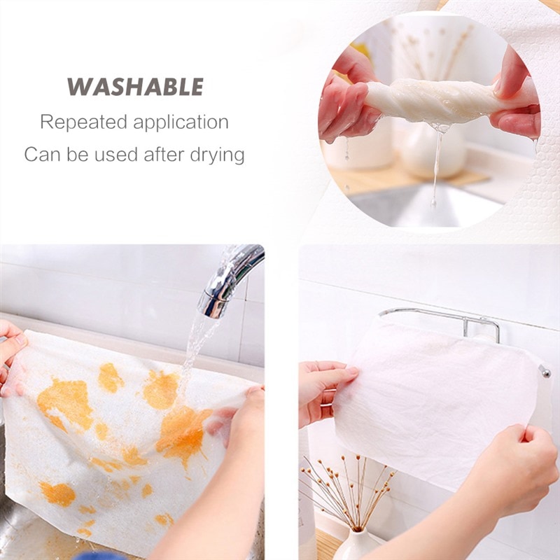 1 rulle tvättbar servett engångsdisk pappershanddu... – Grandado