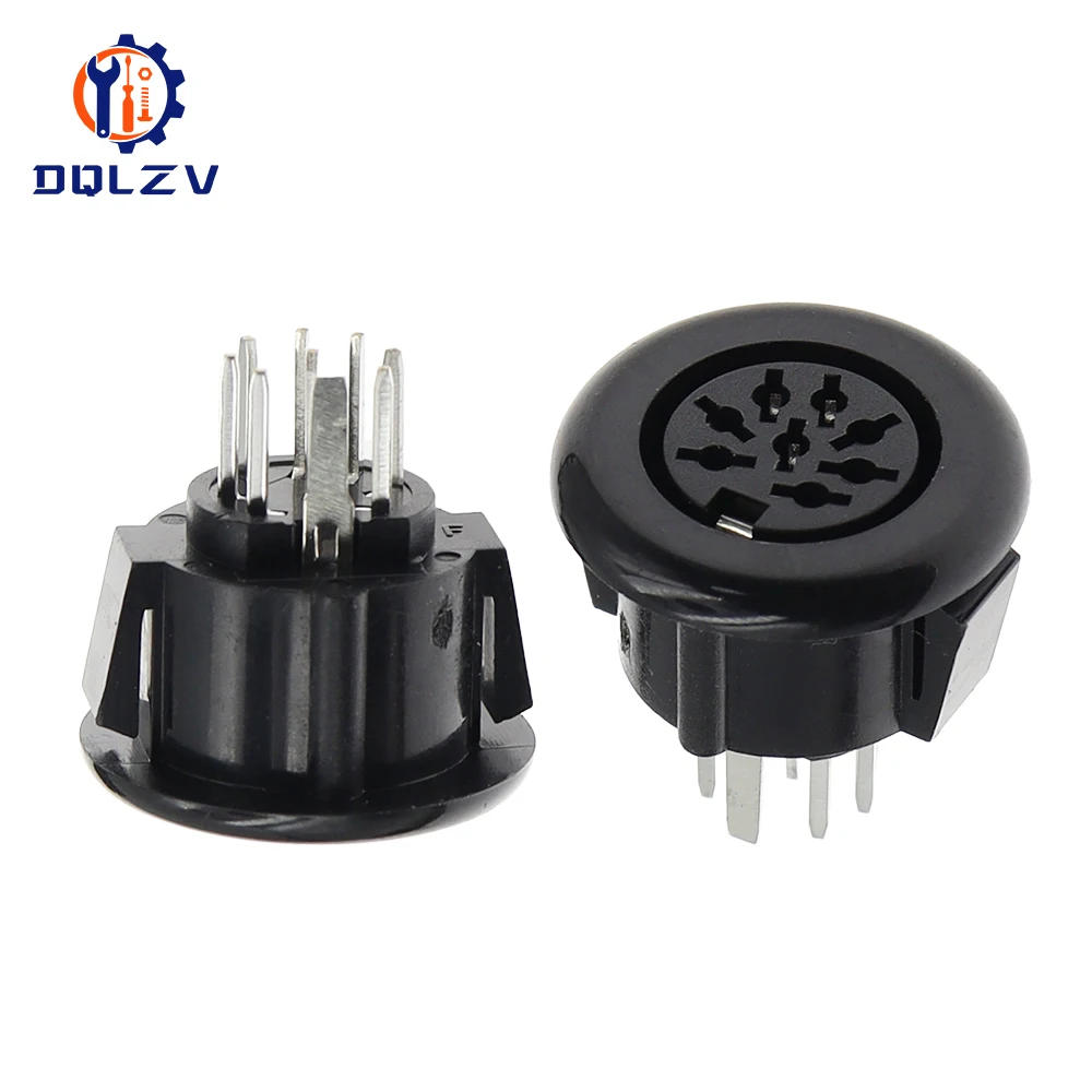 5/8Pins DIN Female Jack Soldering Type Round Socke... – Grandado