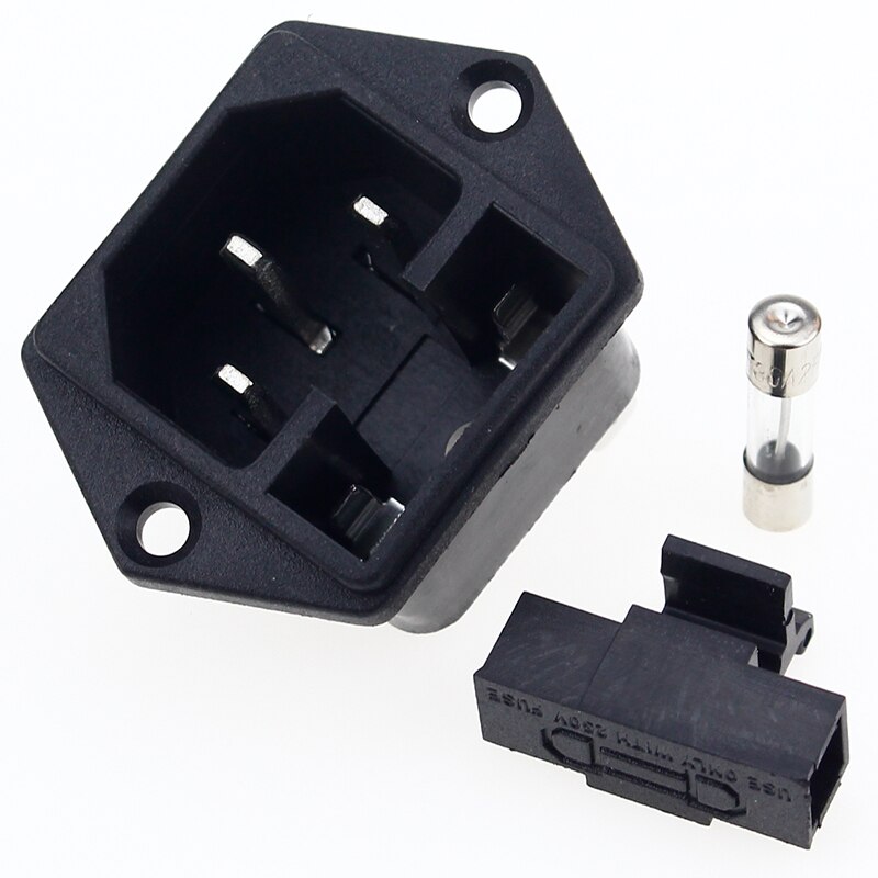 1pcs Panel Mounted 3 Pin IEC 60320 C14 Inlet Male ... – Vicedeal