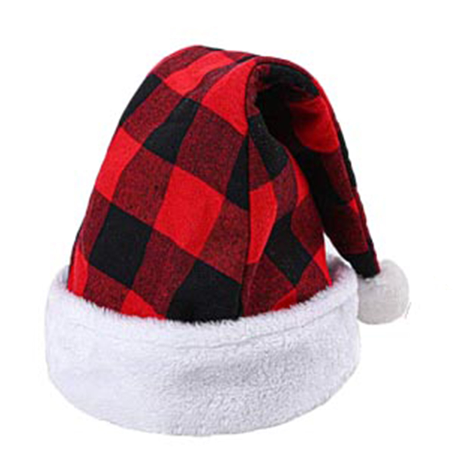 Kerst Hoed Plaid Santa Hoed Xmas Hoed Voor Volwass... – Grandado