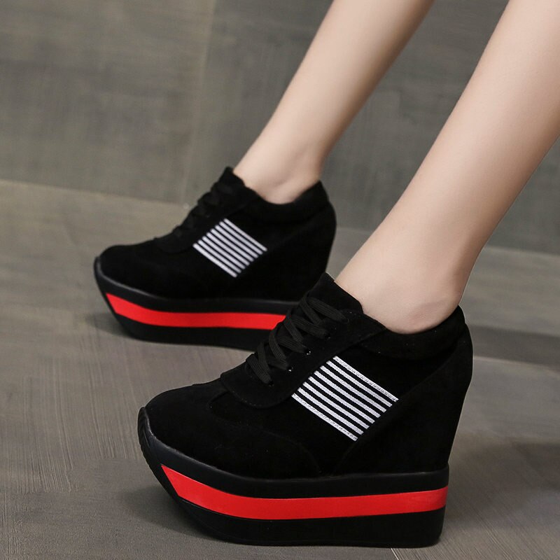 Platform sneakers kvinder sko åndbar komfort dame ... – Grandado