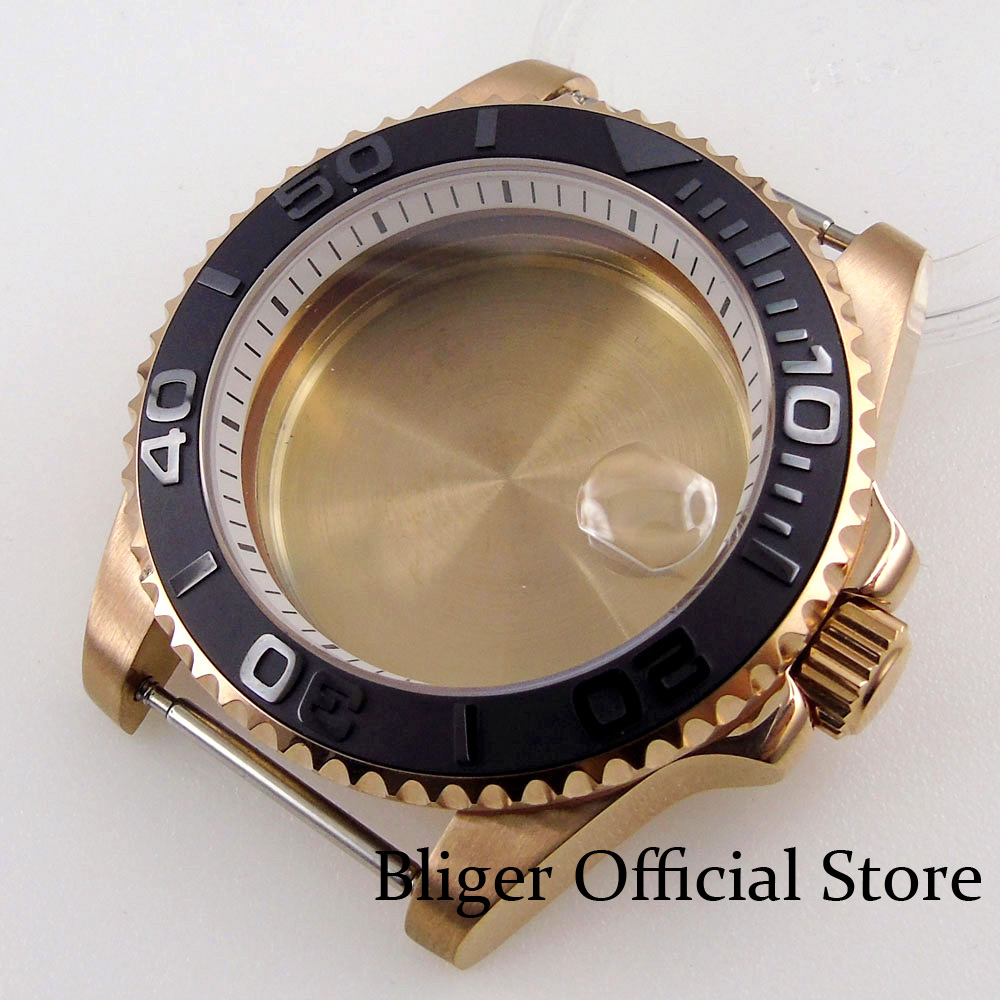 BLIGER Rose Gold Watch Case fit NH35A NH36A PT5000... – Grandado