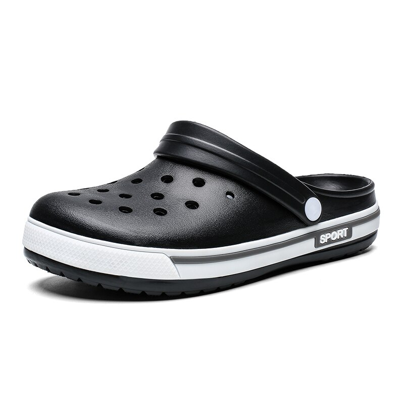 Män sandaler crocks sommar hål skor crok gummi trä... – Vicedeal