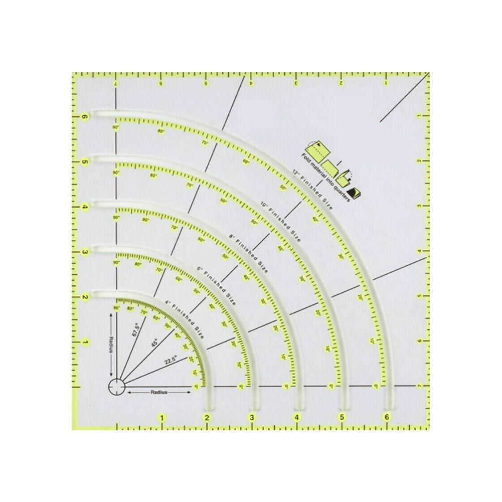 Quilt Circle Cutter Ruler Quilting Ruler Acrylic Q... – Grandado