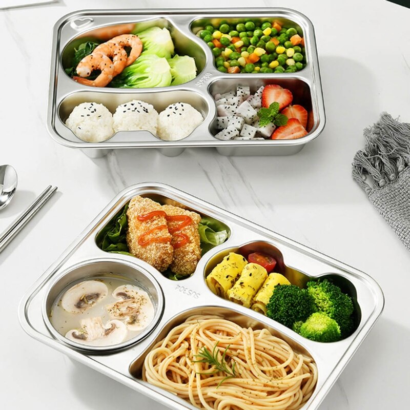 Sections Dinner Plates for Adults Kids Picky Eater... – Grandado