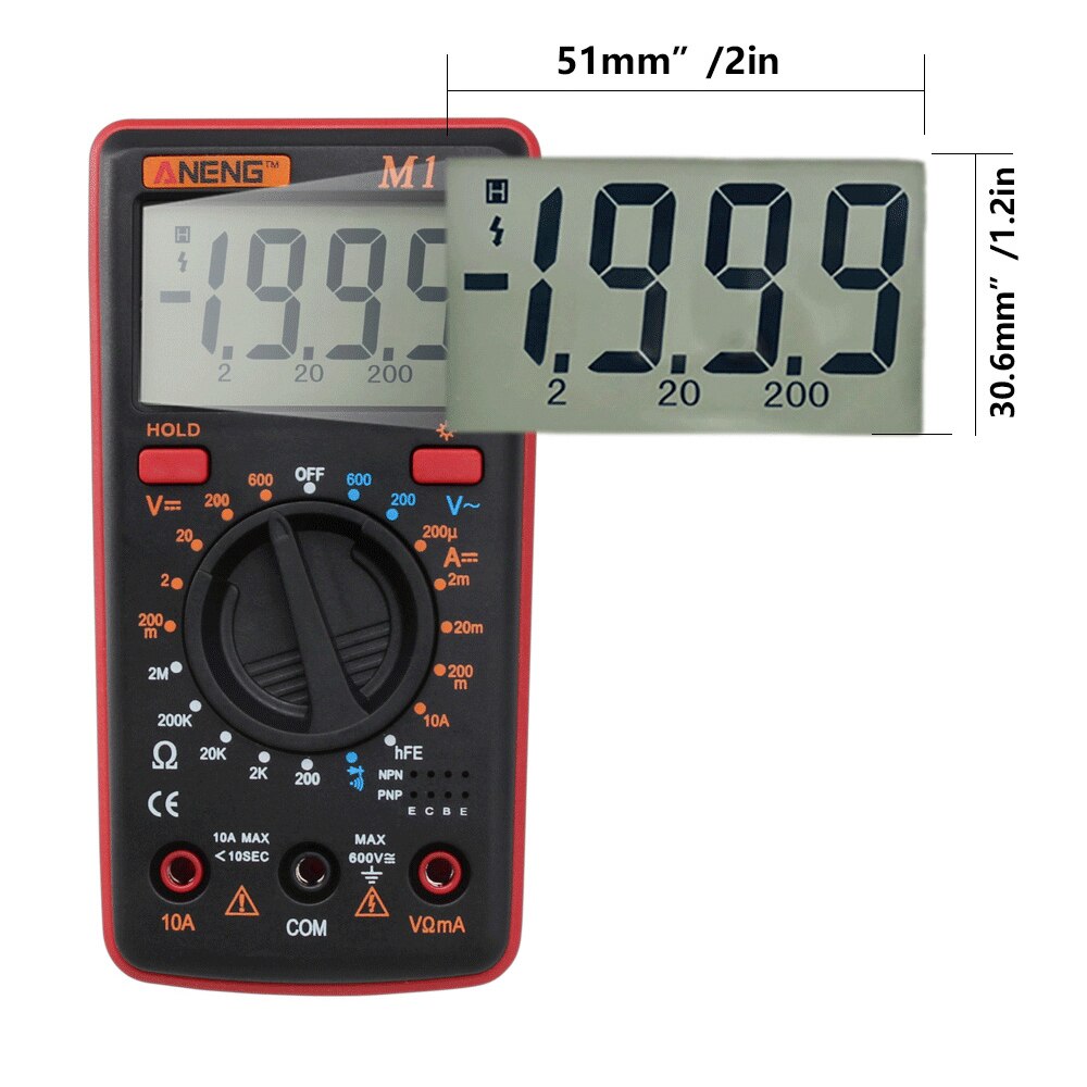 Multifunktions 19999 Zählt Digital Multimeter NCV ... – Grandado