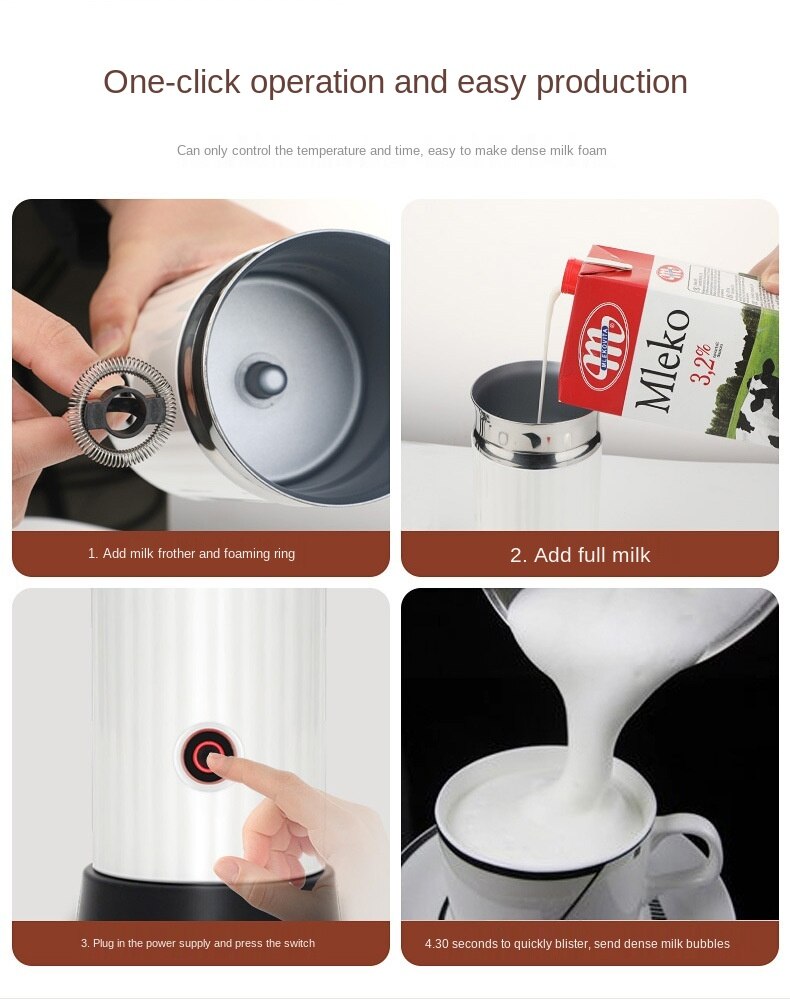 Automatic Milk Foam Machine Milk Heater and Cold M... – Grandado