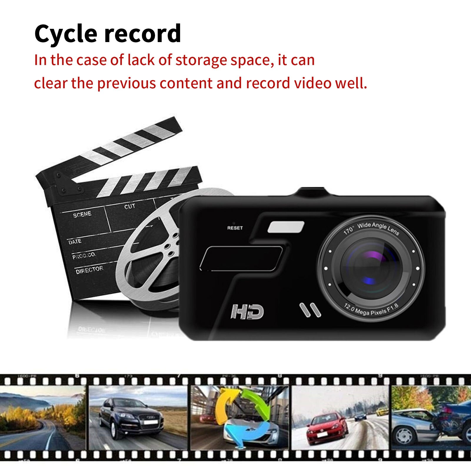 Car DVR 4 Inch Touch 1080P Camera Dash Cam Video R... – Grandado