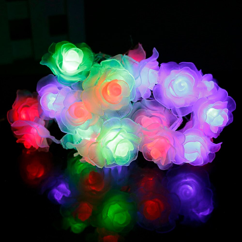 20 LED Rose Flower String Luces leds decoration Fa... – Grandado