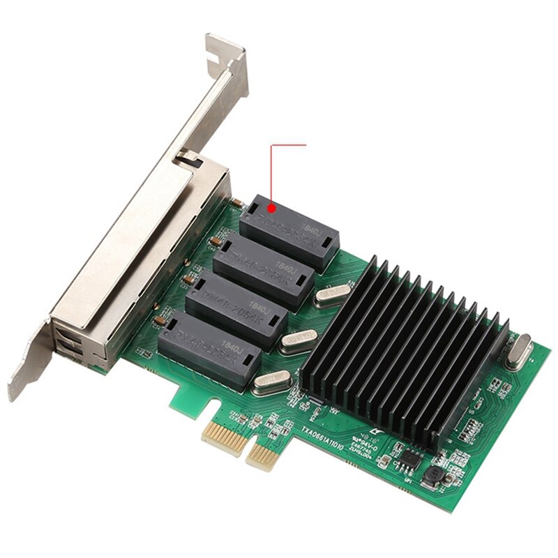 4 port gigabit netværkskort 4 rj45 port pci-e pci ... – Grandado