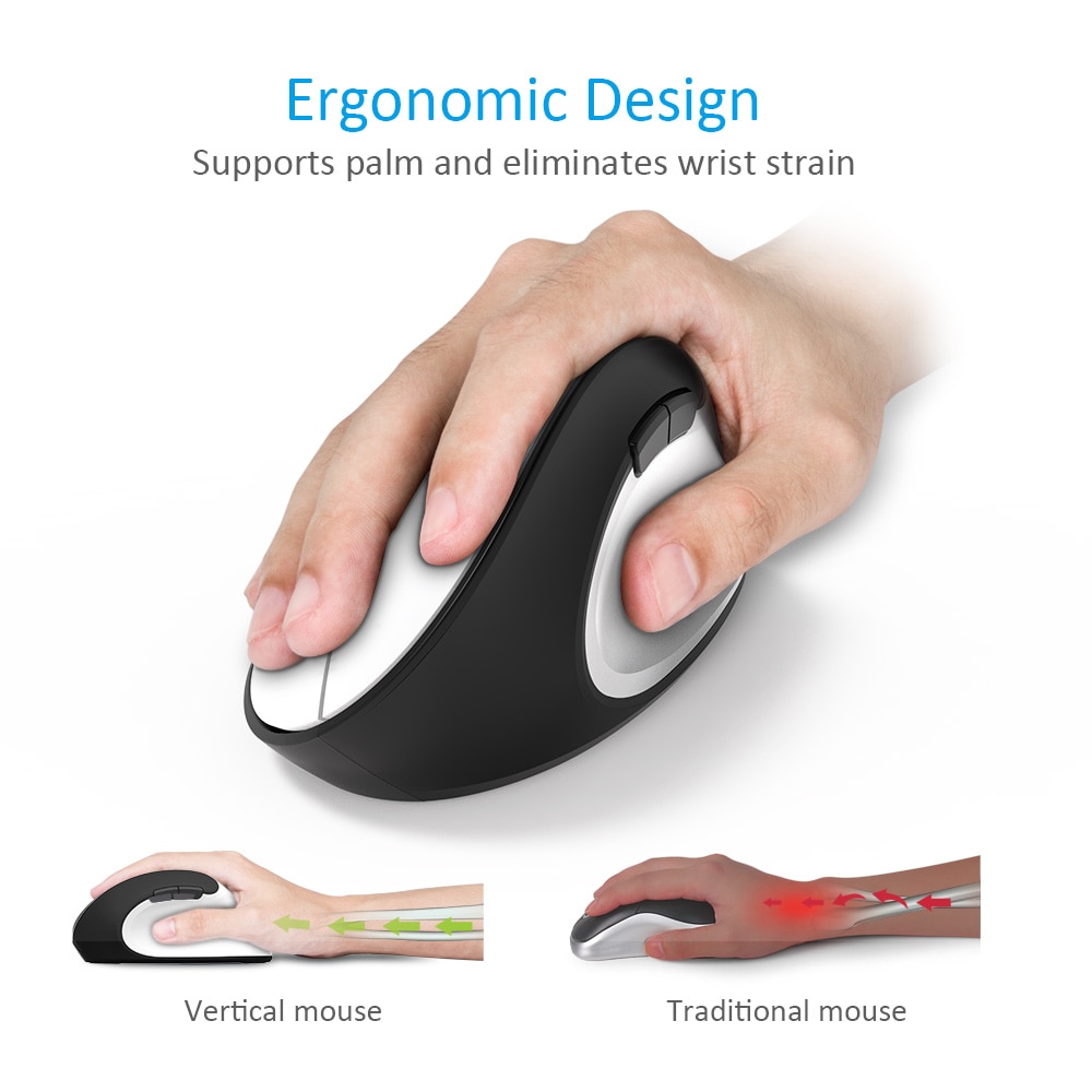 Delux M618SE 2.4G Wireless White Mouse 6 Buttons E... – Vicedeal