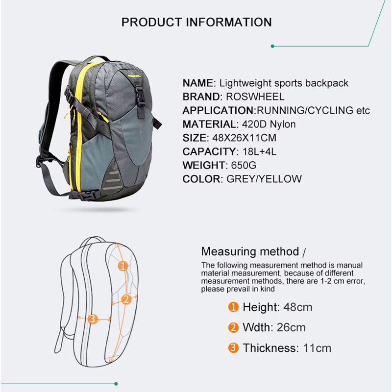 22L Nylon Sports Backpacks Teenage Girls Men's... – Grandado