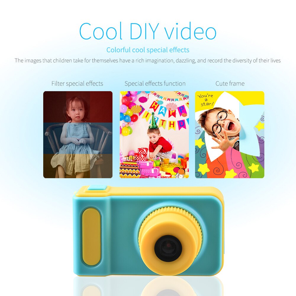 Children Digital Camera Kids 2MP 1080P Video Camco... – Grandado