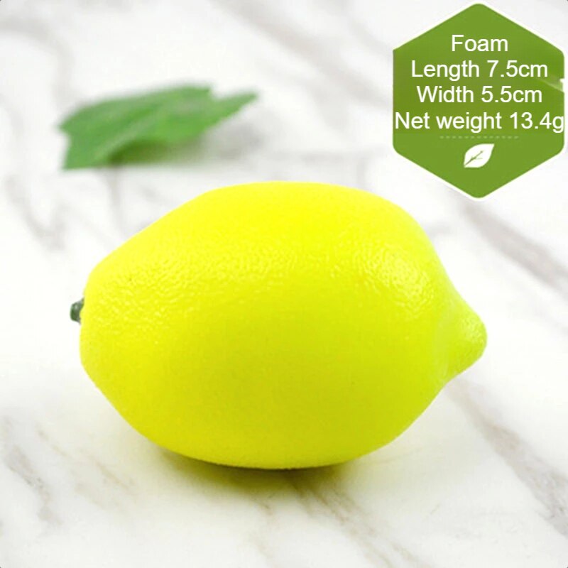 5pcs Lemons Lime Foam Artificial Fruit Lemon Simul... – Vicedeal