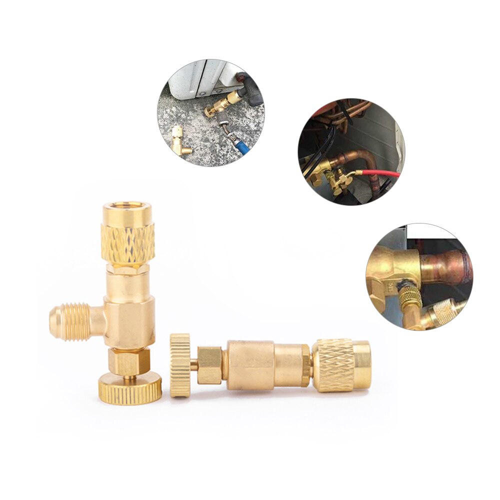 R22 Refrigerant Charging Valve 1/4"- 1/4" Copper F... – Vicedeal