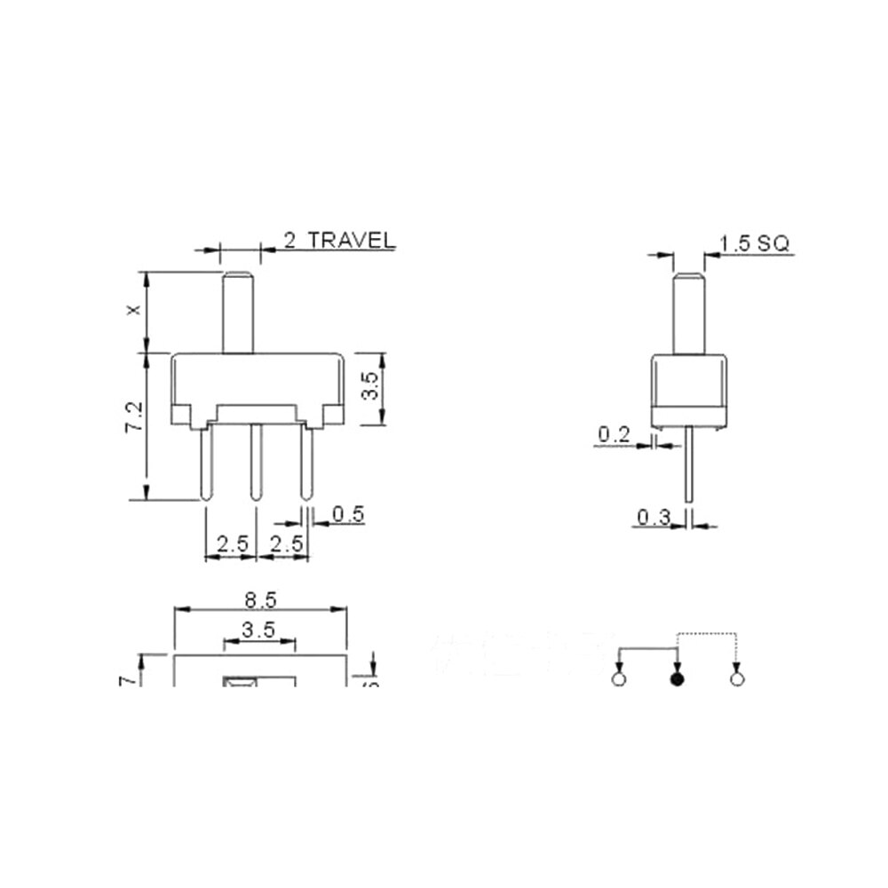 Interruptor de encendido y apagado SS12D00, miniin... – Grandado