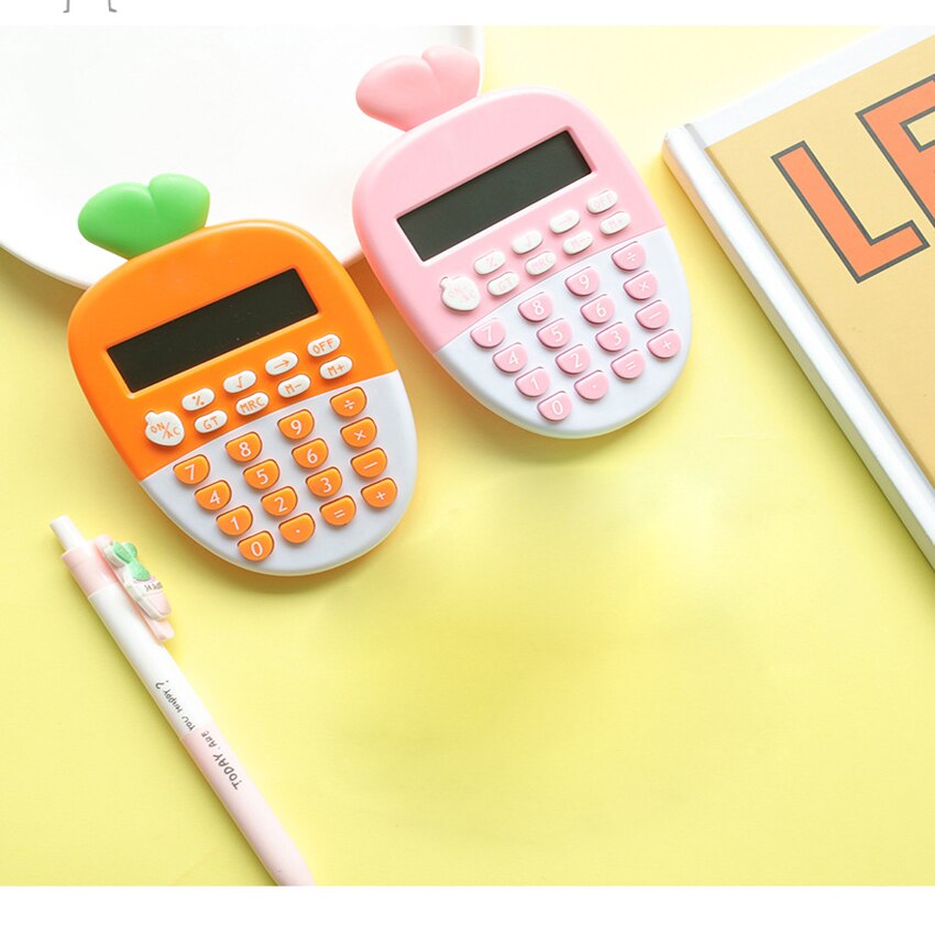 Portable Cute cartoon 12-Digit carrot calculator, ... – Vicedeal