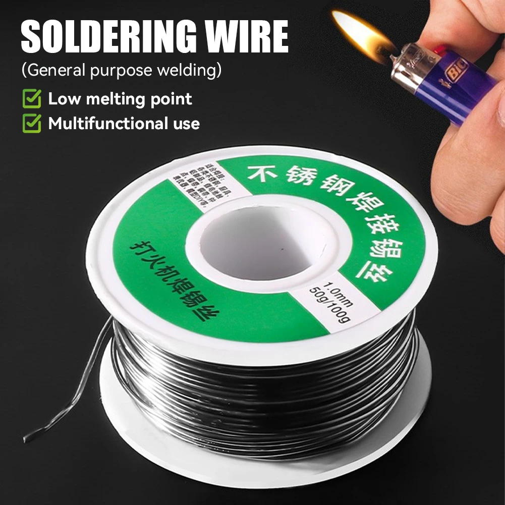 50/100g Easy Melt Low Temperature Solder Wires Sta... – Vicedeal
