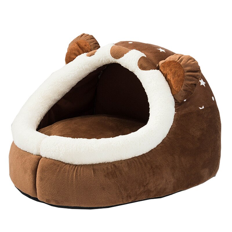 Winter Dog Bed Self-Warming Puppy House Cozy Cat S... – Grandado