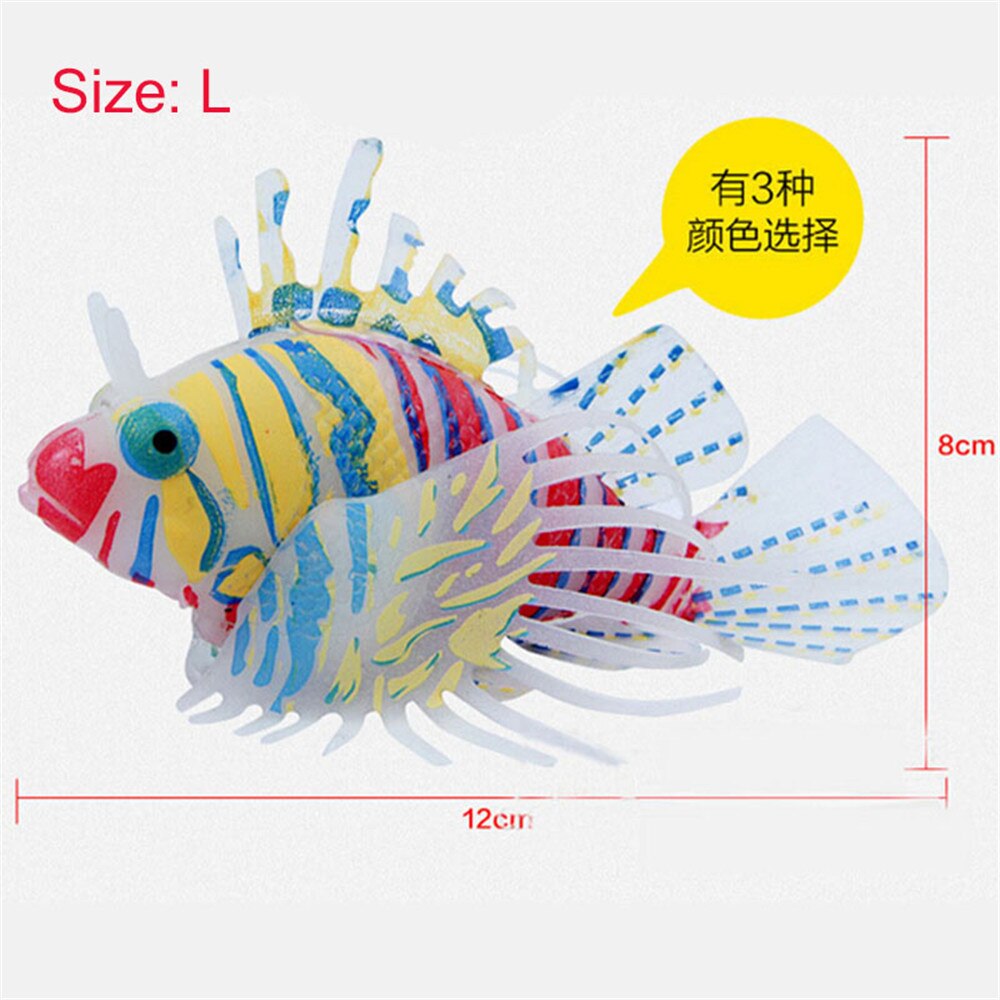 1PC Glow In Dark Artificial Aquarium Lionfish Orna... – Grandado