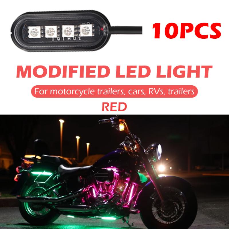 3 Colors 12V Motocycle Ambient Light Waterproof LE... – Grandado