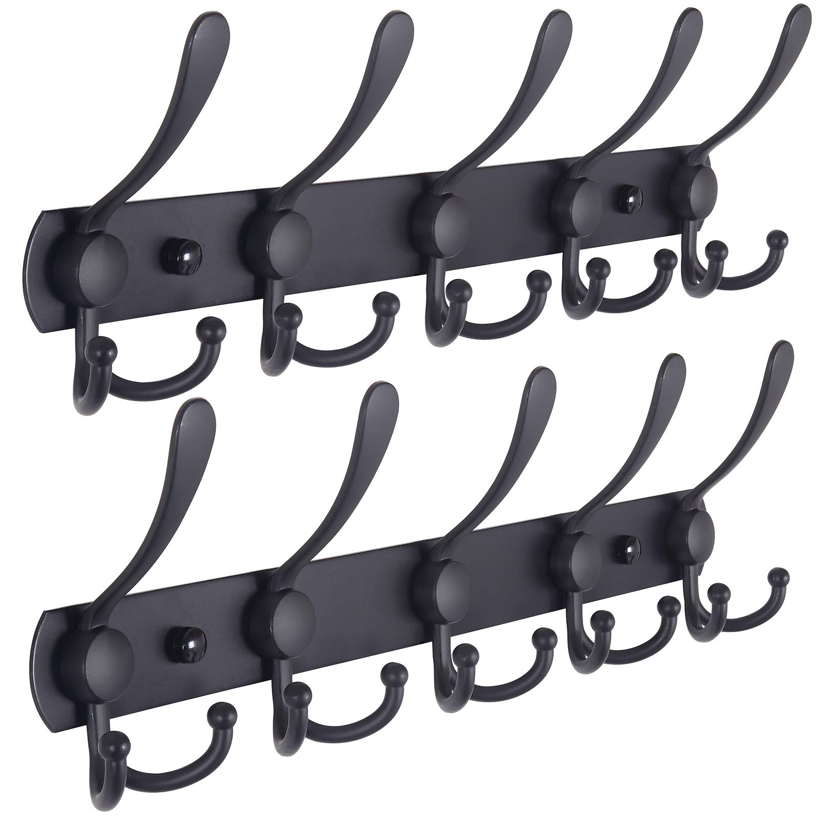 Wall Mounted Coat Rack, Five Heavy Duty Tri Hooks ... – Vicedeal