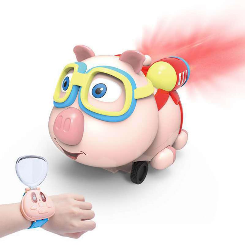 Newest Small Pig Children Watch Remote Control Car... – Grandado