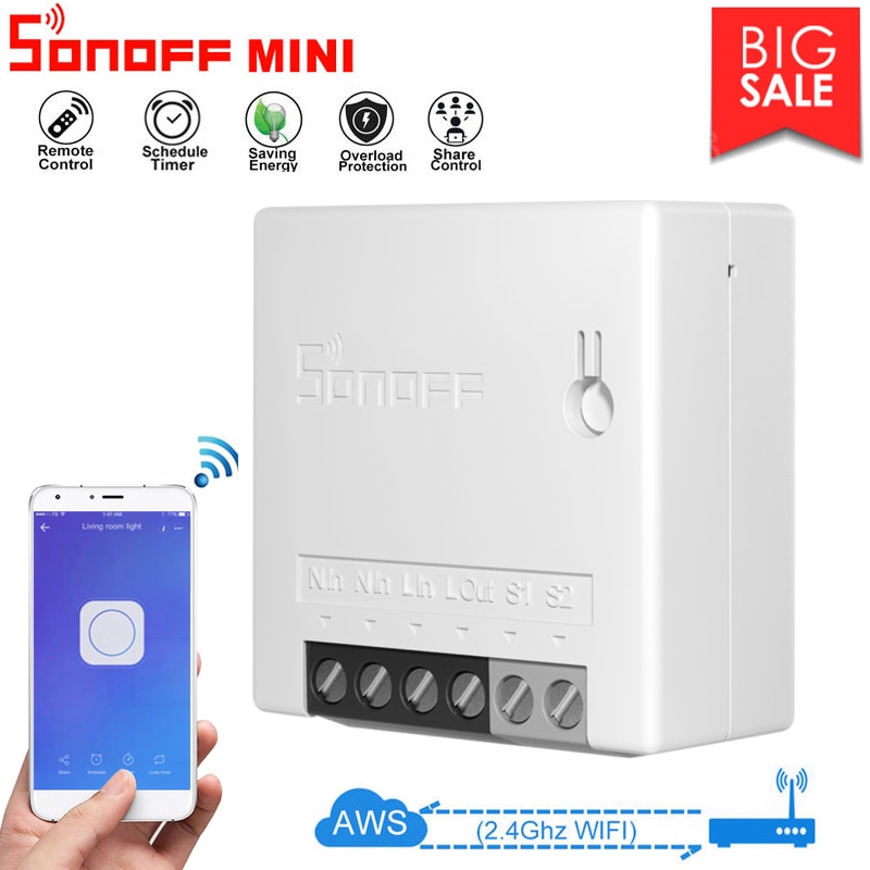 1/3/5PCS SONOFF WIFI R2 MINI Two-Way Smart Switch ... – Grandado