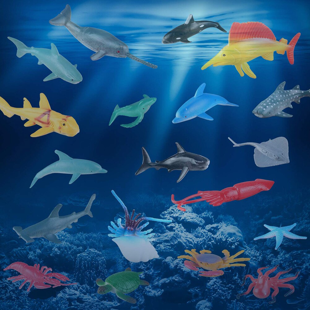 36pcs Ocean Sea Life Model Underwater World Realis... – Grandado