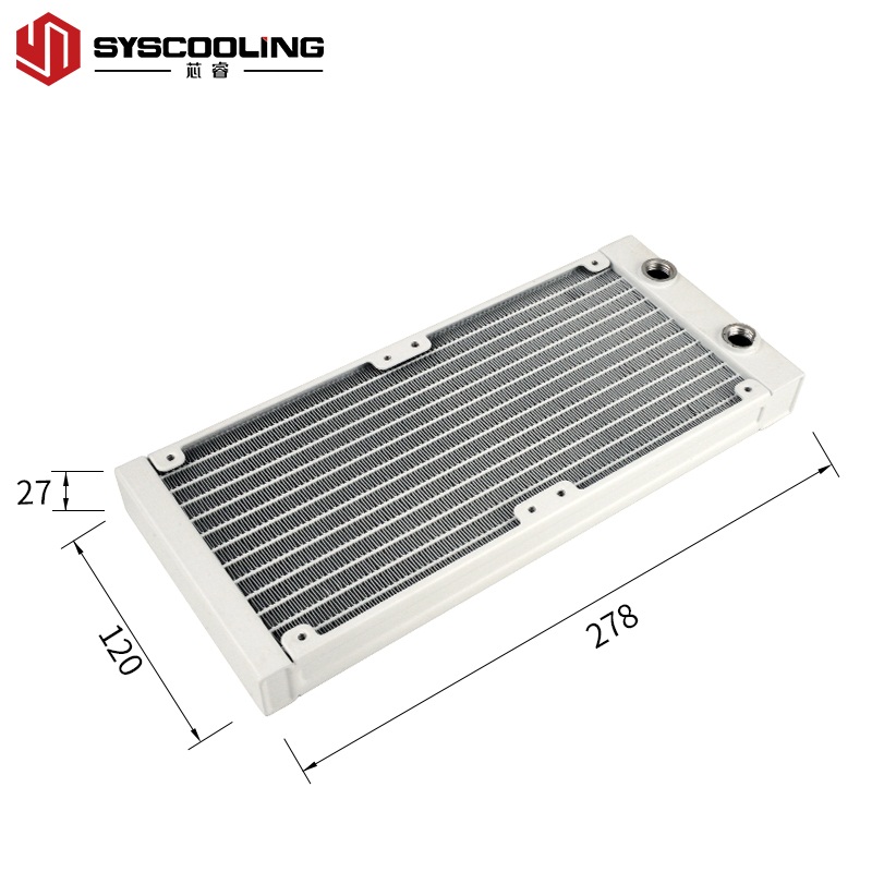 Syscooling white color radiator for water cooling ... – Grandado