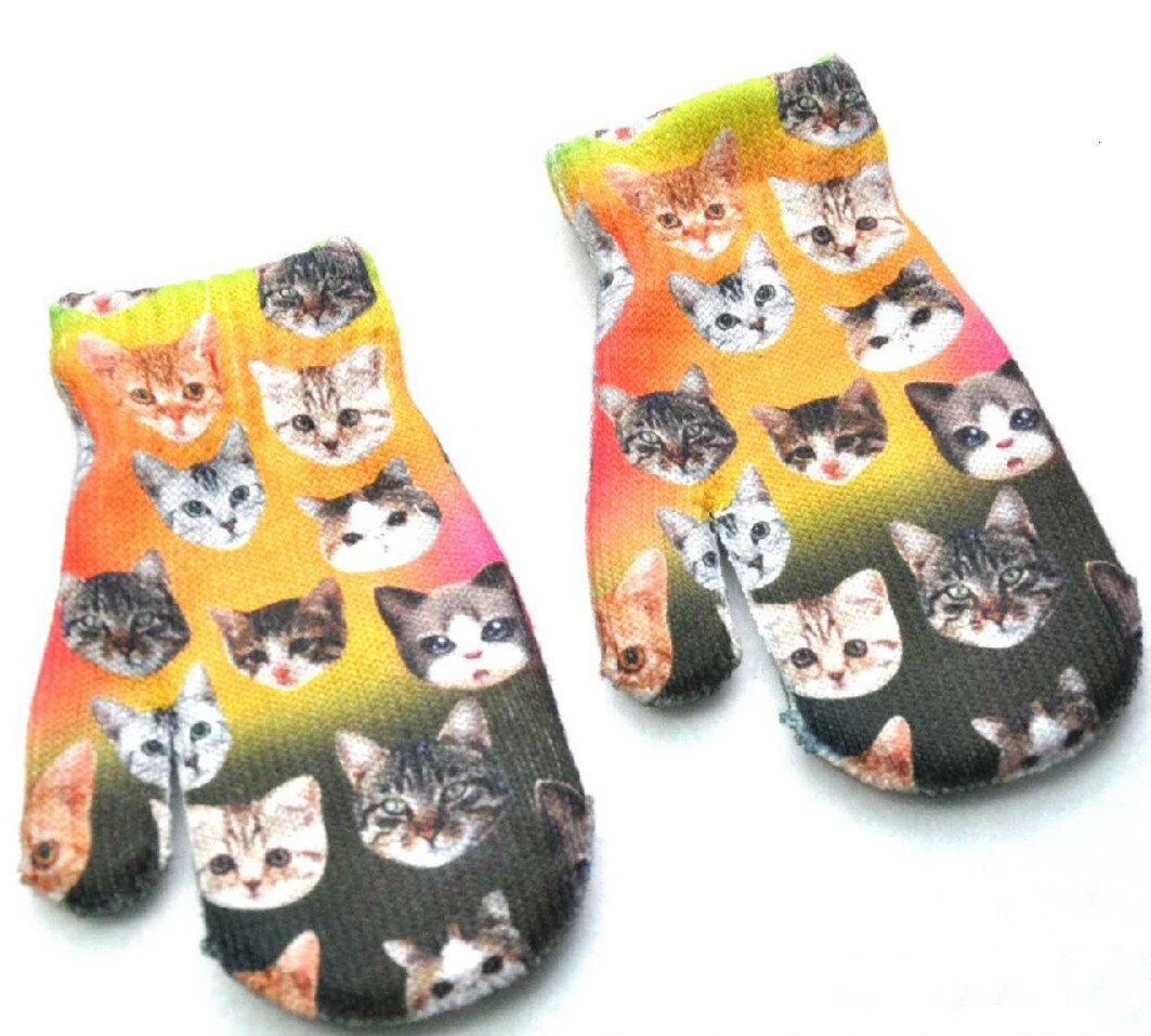 1-4 Years mittens for children knitting Double-dec... – Grandado