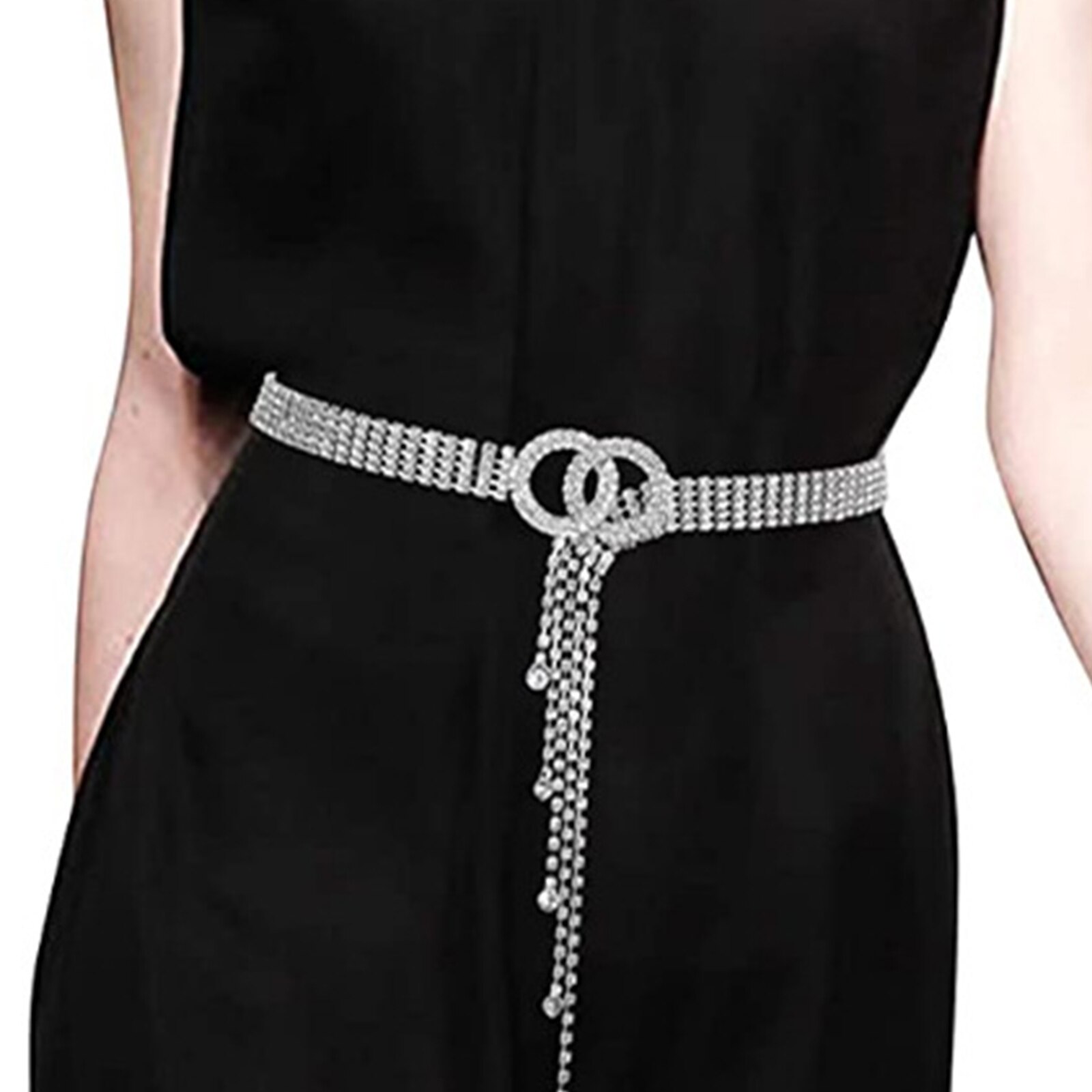 Y2k Strass Riem Tailleband Glinsterende Met Ingele... – Vicedeal